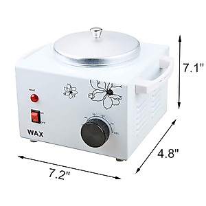 iMeshbean® Adjustable Wax Warmer Parrafin Heater Hair Removal Kit, Easy to Use and Fast to Warm Up (Single Pot Wax Heater)