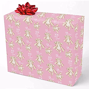 M YESCUSTOM Custom Baby Shower Wrapping Paper with Name Picture Personalized Wrap Paper Gift for Baby Boy Girl Christmas Newborn Birthday