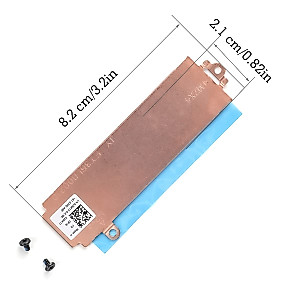 Slot 1/Slot 2 M.2 2280 SSD Heatsink 26X1Y 026X1Y 29GT8 029GT8 for DELL Alienware M15 R5 R6 R7 / Dell G15 5510 5511 5515 5520 5521 5525 Gaming Laptop SSD Bracket