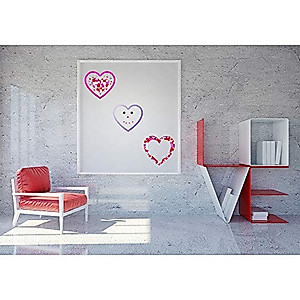 Exquiss 1200pcs Valentine Tissue Paper Suncatchers Heart Craft Valentine’s Day Heart Suncatchers Craft for Mother's Day Gift Kids Craft DIY Crafts