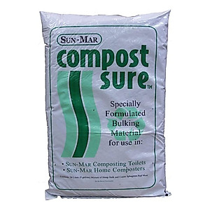 Sun-Mar Compost Sure Peat Moss and Hemp Mix 8 Pound Green Bag Pack of 2