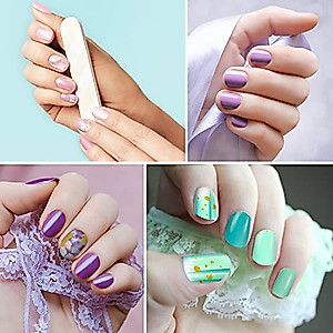 Maitys 560 Pieces Jamberry Nail Wraps Real Nail Polish Stickers Nail Wrap Nail Polish Strips Decals DIY Glitter Nail Adhesive Full Wraps Art Set with Nail File for Women Girls (Glitter Style)