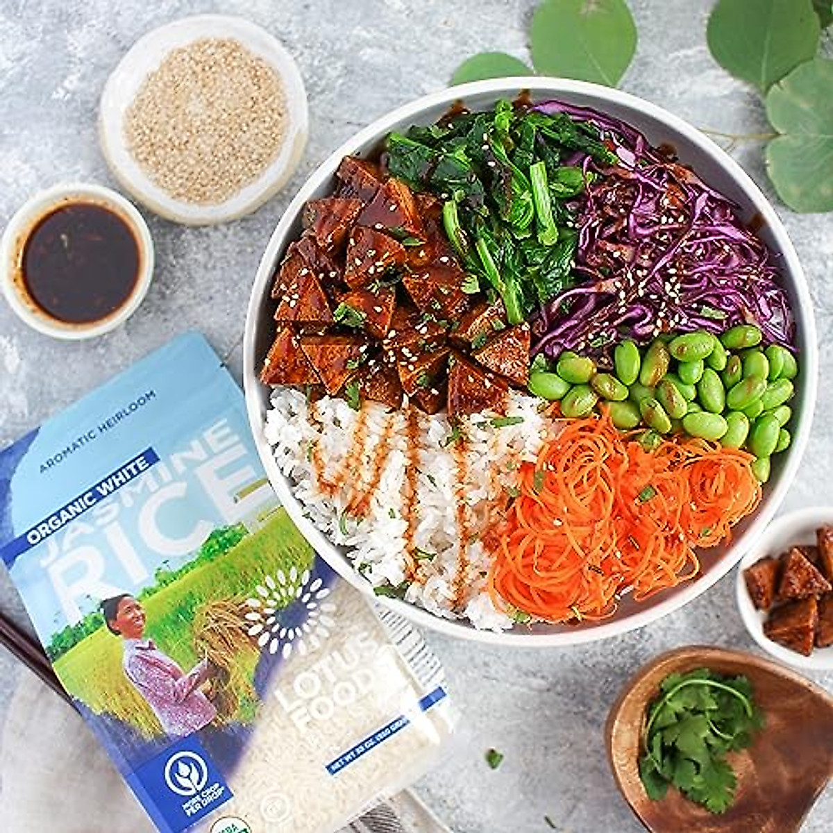 LOTUS FOODS Organic White Jasmine Rice, 30 OZ