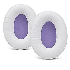MOLGRIA Ear Pads Cushion, Replacement Earpads for HyperX Cloud Alpha- Compatible with ATH M40X/M50X /M50XBT / HyperX Cloud 1 & 2 / SteelSeries Arctis 3/5 / 7 / 9X Pro/Stealth 600 Headphones(White)