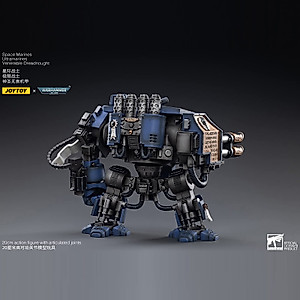 Pipigirl JoyToy × Warhammer Genuine License 1/18 Soldier Action Figures, 4inch Army Military Extreme Warrior Models Kits(Ultramarines Venerable Dreadnought)