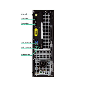 Dell OptiPlex 3040 - SFF Intel Core i5-6500 3.2GHz, 16 GB RAM, 256 GB Solid State Drive, DVDRW, Windows 10 Pro 64bit, (Renewed)