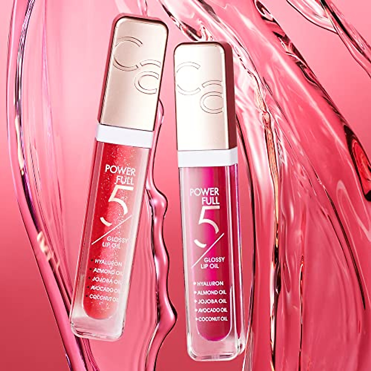 Catrice | Powerfull 5 Glossy Lip Oil | pH-Reactive for a Personalized Color | Formulated with 5 Nourishing Oils | Gluten Free | Vegan & Cruelty Free (040 | Raspberry Glow)