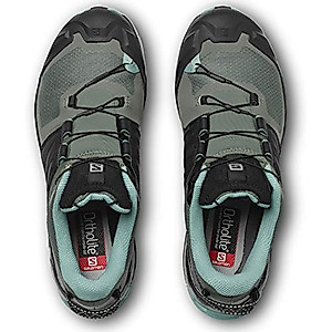 Salomon XAILD Gore-TEX Trail Running Shoes for Women, Balsam Green/Black/Meadowbrook, 5.5