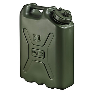Scepter 5 Gallon Military BPA Free Water Container, Food Grade Water Jug for Camping and Emergency Storage - (20 Litre), Green