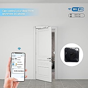 Olideauto Automatic Door Opener WiFi Phone Controlled,Smart Home Electric Swing Door Operators+WiFi Smart Phone Controller+Wireless Push Switch