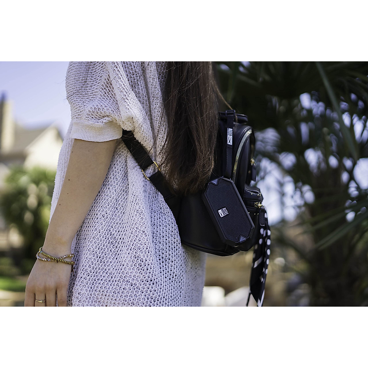 Altec Lansing - HydraMini Wireless Bluetooth Speaker, IP67 Waterproof USB C Rechargeable Battery with 6 Hours Playtime, Compact, Shockproof, Snowproof, Everything Proof (Petal Pink)