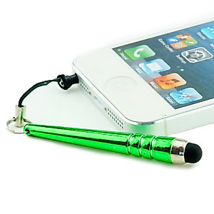 Stylus Pen Bundle 12 Pack/Short Stylus Pens with 3.5mm Jack Connector - Compatible with All Capacitive Touchscreen Devices - for iPad, iPhone, Samsung Phones, Tablets, Android Tablets and More