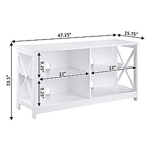 Convenience Concepts Oxford TV Stand, White