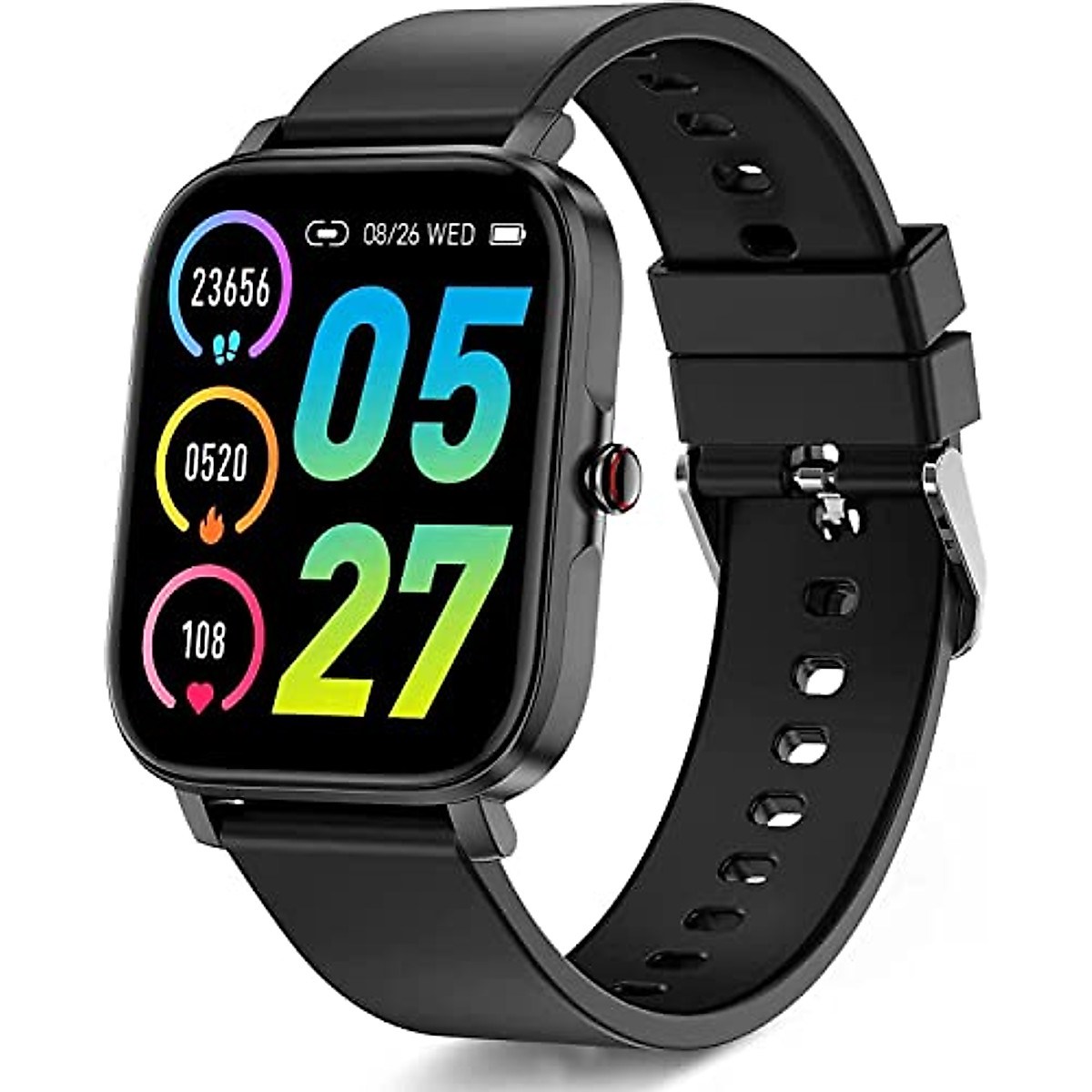 chalvh Smart Watch, 1.69-Inch Touch Screen Smart Watches for Men Women, 12 Sports Modes Activity Tracker with Sleep and Heart Rate Monitor, IP68 Waterproof Fitness Watch for Android iOS