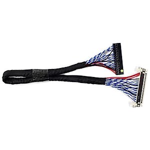 VSDISPLAY LVDS Cable 30 pin Single Wire FIX-30P 2ch 8bit for 17" 19" 21.5" 23" 1280x1024 1920x1080 LCD Screen
