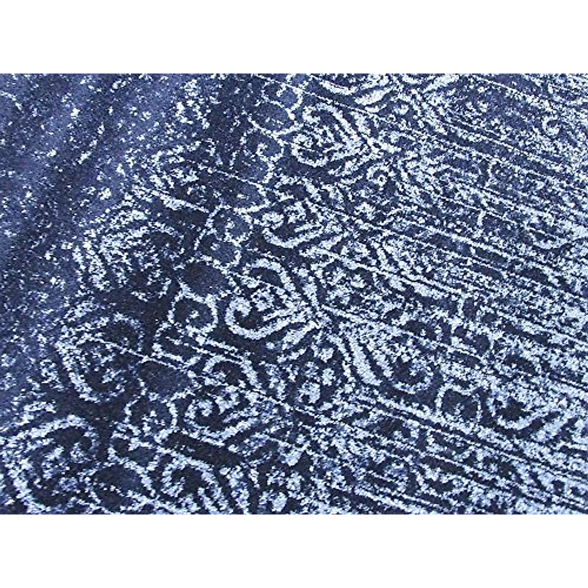 Unique Loom Del Mar Collection Area Rug-Transitional Inspired with Modern Contemporary Design, Rectangular 9' 0" x 12' 2", Blue/Navy Blue