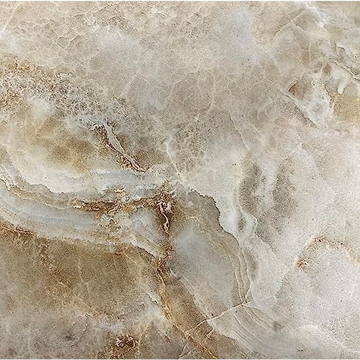 auxua Peel and Stick Floor Tile 12 Pcs Crack-Like Marble Vinyl Flooring 12"x12" Durable Waterproof Non-Slip Granite Vinyl Tiles Self Adhesive Removable for Kitchen Living Room Bedroom Bathroom