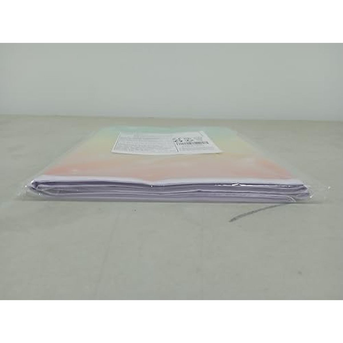 QUERICKY 4 Pack Pastel Rainbow Tablecloths, 51x87'' Plastic Disposable Rectangle Pastel Rainbow Table Cover for Girls Rainbow Birthday Party Decorations Baby Shower Party Supplies