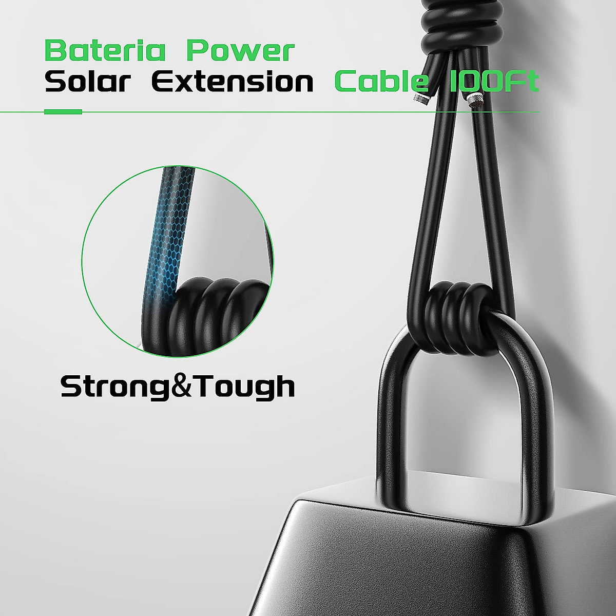 Bateria Power 100FT Red+Black10AWG Solar Extension Cable + SAE Extension Cable 10 Feet SAE to SAE Quick Disconnect Connector for Outdoor Automotive RV Boat Marine Solar Panel