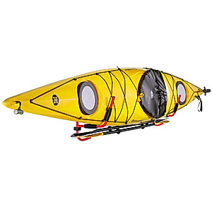 Rage Powersports Elevate Outdoor Wall-Mounted Kayak Storage Rack with Paddle Hanger