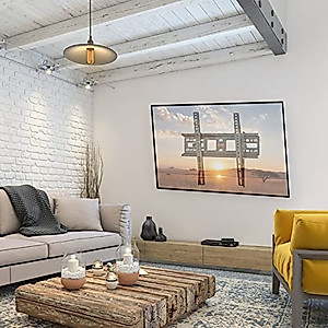 Tilting TV Wall Mount Bracket, Universal TV Mount Low Profile for 26-55 Inch Flat Screen TVs, Ultra Slim, Easy to Install with Tilting Knob, Fits 12"/16" Studs, Max VESA 400x400mm, 99 lbs. ELIVED