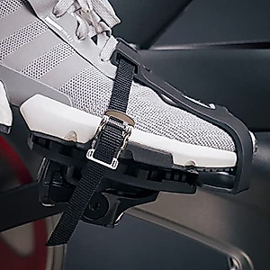 VENZO Compatible with Delta Bike and Bike+ Pedal Toe Clips Cage - Indoor Exercise Indoor Bike Pedal Adapters -Convert Compatible with Look Delta Pedals to Toe Clip Straps– Ride with Sneakers