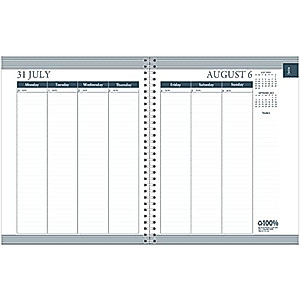 House of Doolittle 2023-2024 Weekly and Monthly Calendar Planner, Academic, Black, 7 x 9 Inches, August - July (HOD295532-24)
