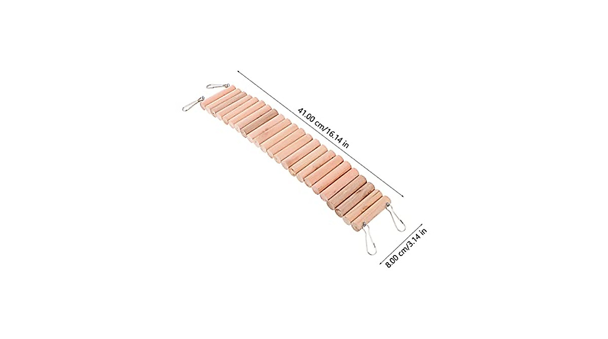 YARNOW Rabbit and Parrot Toys - Wooden Ladder & Bridge