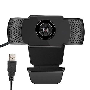 1080p Computer Webcam - Built in Noise Reduction Microphone - USB Free Drive - Plug and Play - for Video Calling, Conferencing, Gaming