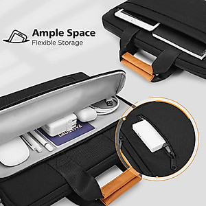 KIZUNA Laptop bag Case 12.5 Inch Shoulder briefcase Handbag For MacBook Air 13 M3 M2/MacBook Pro 14 M1 M2 Pro/13.3" Yoga Slim 7i Carbon/14 Lenovo ThinkPad X1 Carbon, Black