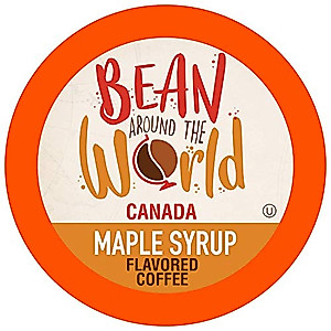 BEAN AROUND THE WORLD Flavored Coffee Compatible With 2.0 Keurig K Cup Brewers, Variety Pack, 40 Count