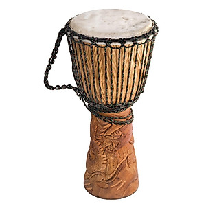 Djembe Standard Dragon, 24" tall, 10-11" head