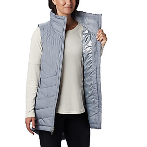 Columbia Women's Heavenly Long Vest, Trade Winds Grey, Small