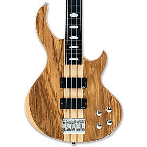 Fretless 4 String Electric Bass Guitar Millettia Laurentii+Okoume body maple neck
