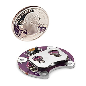 KOOKYE 10x Lilypad Coin Cell Battery Holder 10x Lilypad LEDs Alligator Clips Test Lead Wire for Arduino Raspberry Pi