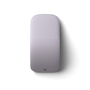 Microsoft ARC Mouse – Lilac .Sleek,Ergonomic Design, Ultra Slim and Lightweight, Bluetooth Mouse for PC/Laptop,Desktop Works with Windows/Mac Computers