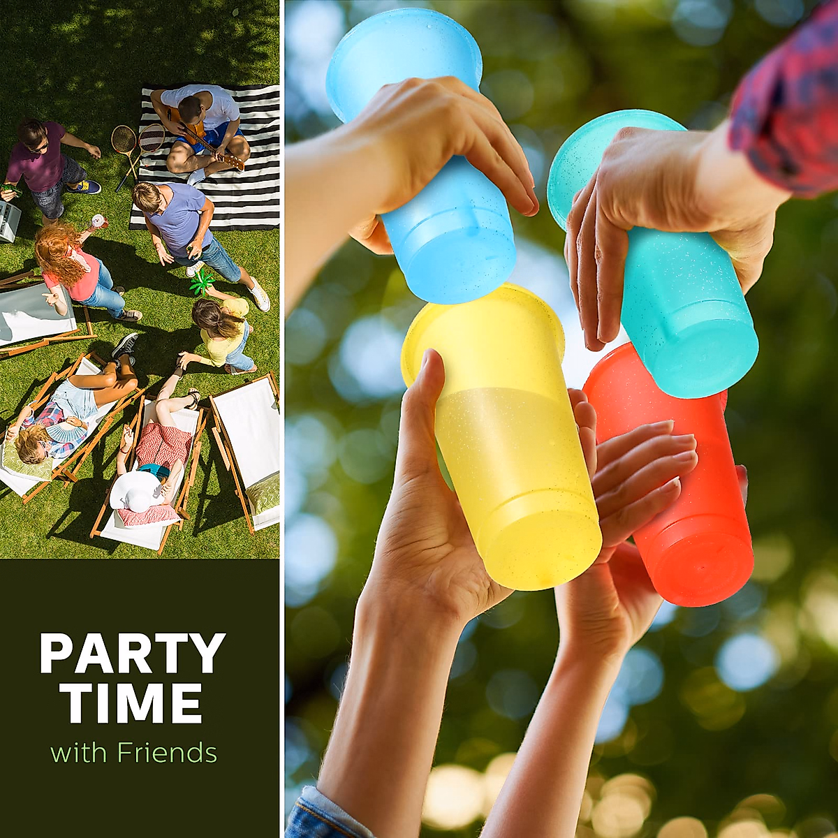 18 Packs Cups with Lids and Straws Glitter Reusable Cups in Vivid Colors 24 oz Plastic Tumbler with Lid and Straw Iced Coffee Cup Reusable Coffee Cups with Lid Ices Coffee Travel Mug Cup Water Glasses