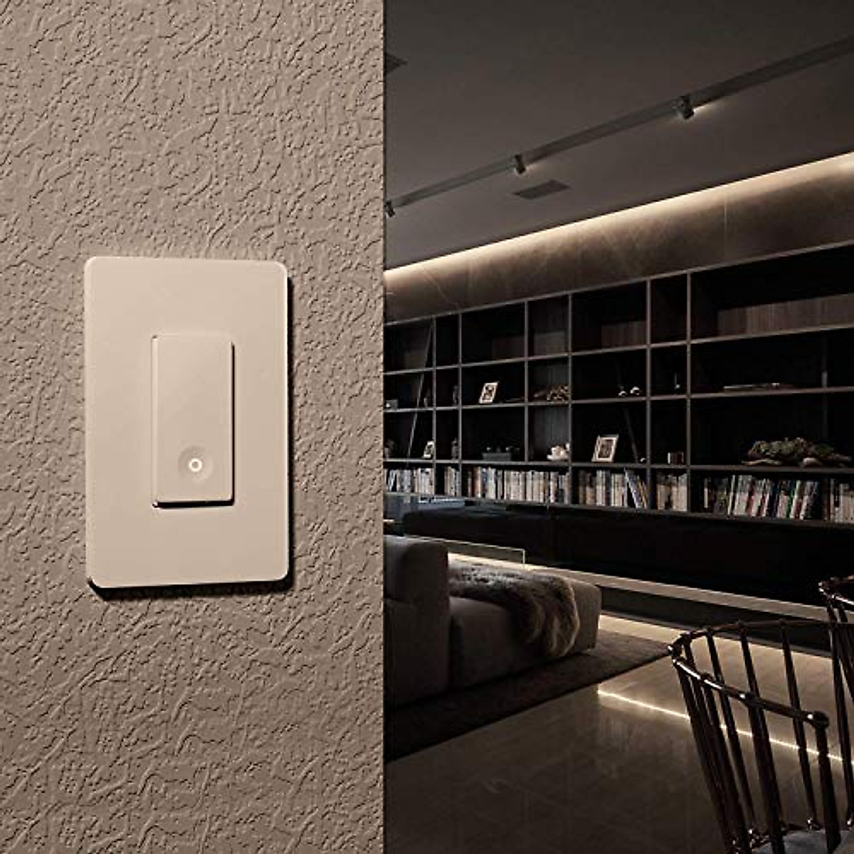 TREATLIFE Smart Switch 4 Pack, 2.4Ghz Smart Light Switch WiFi Light Switch Single-Pole, Neutral Wire Required, Works with Alexa, Google Home and SmartThings, Smart Home Remote Control, FCC/ETL Listed