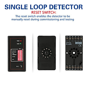 Controls PD132 Single Channel Inductive Vehicle Car Park Barrier Loop Exit Safety Sensor Detector for The Car Parking Lot Access