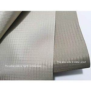 5G Radiation Shielding Military Grade EMF Blocking Fabric-Electromagnetic Prevention Effectiveness Waterproof for Indoor and Outdoor by 1 Meter Long