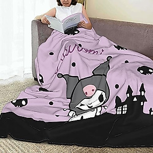 Cute Super Soft Blanket All Season Flannel Fleece Blanket for Kids Adult Sofa Bedding Living Room Decor 50"X40"