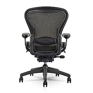 Herman Miller Classic Aeron Chair - Fully Adjustable, Carpet Casters, Size B (Open Box)