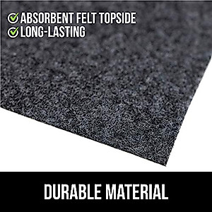 Gorilla Grip Quick Dry Waterproof Under Sink Mat Liner, Slip Resistant, Non-Adhesive, Absorbent Mats for Below Sinks, Durable Shelf Liners to Protect Cabinets, Machine Washable, 24x30, Charcoal