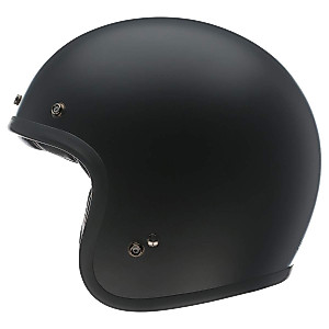 BELL Custom 500 Open-Face Motorcycle Helmet (Matte Black - Large)