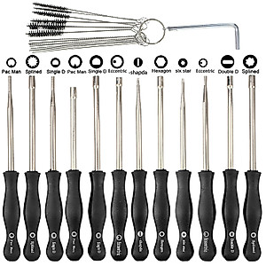 MOTOALL 12 PCS Carburetor Adjustment Tool Carb Adjusting Kit with ZT-1 500-13 Metering Lever Tool for 2-Cycle Small Engine Poulan Husqvarna STIHL Echo Trimmer Weedeater Chainsaw