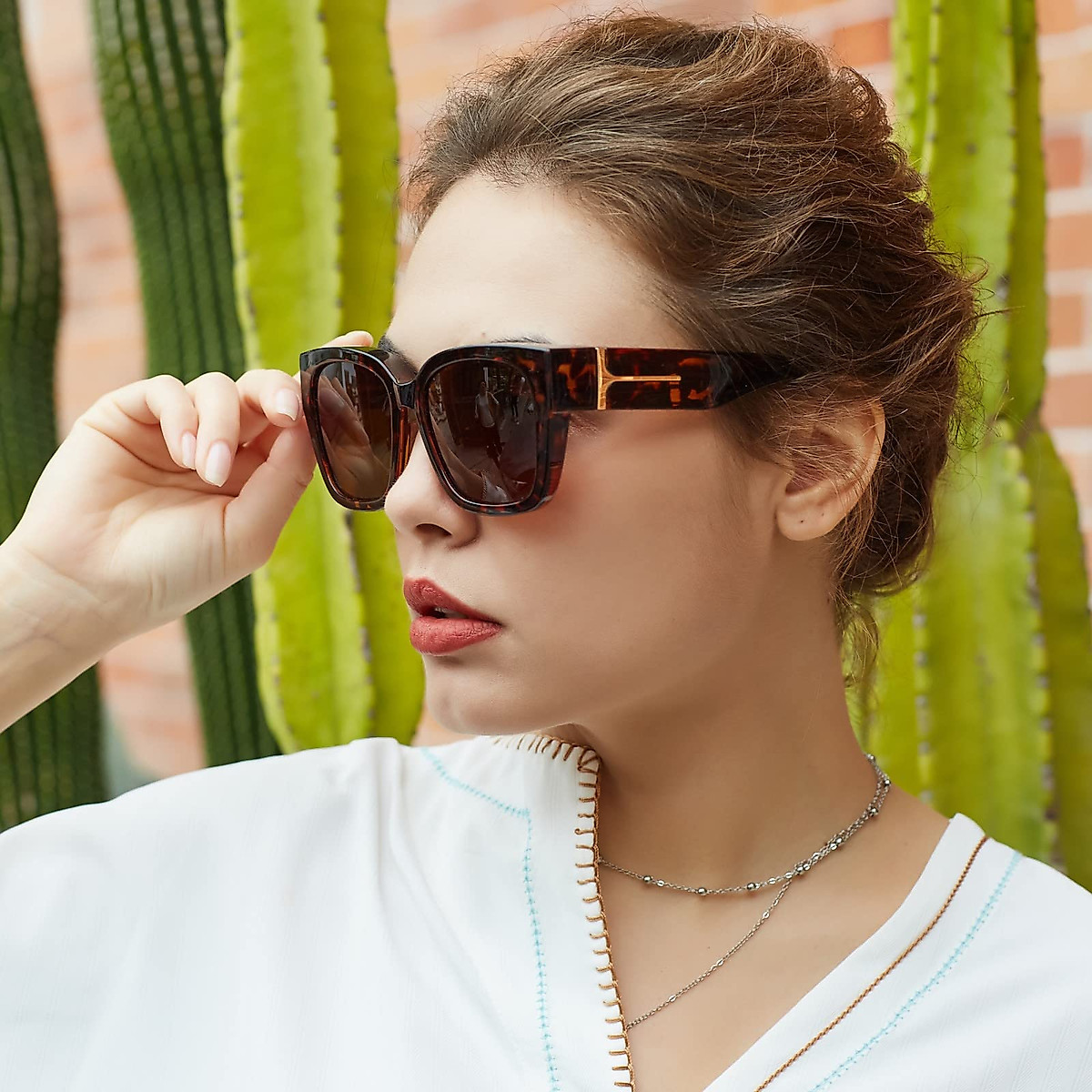 Face Shadow Polarized Sunglasses Over Glasses for Women Men, Fit Over Glasses Sunglasses Square Oversized Sunglasses UV Protection Lightweight