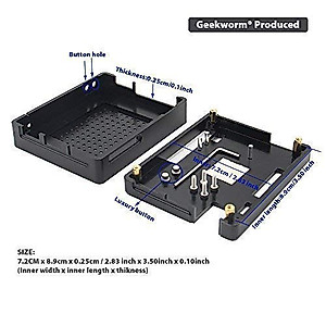 Geekworm Aluminum Alloy CNC Case for LattePanda V1.0 / Geekworm Enclose with Cup Super Mute Cooling Fan Kit for Latte Panda Mother Board