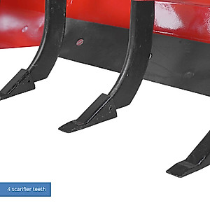 Titan Attachments Box Blade Tractor Attachment 4' Quick Hitch 3 Point Pin Style