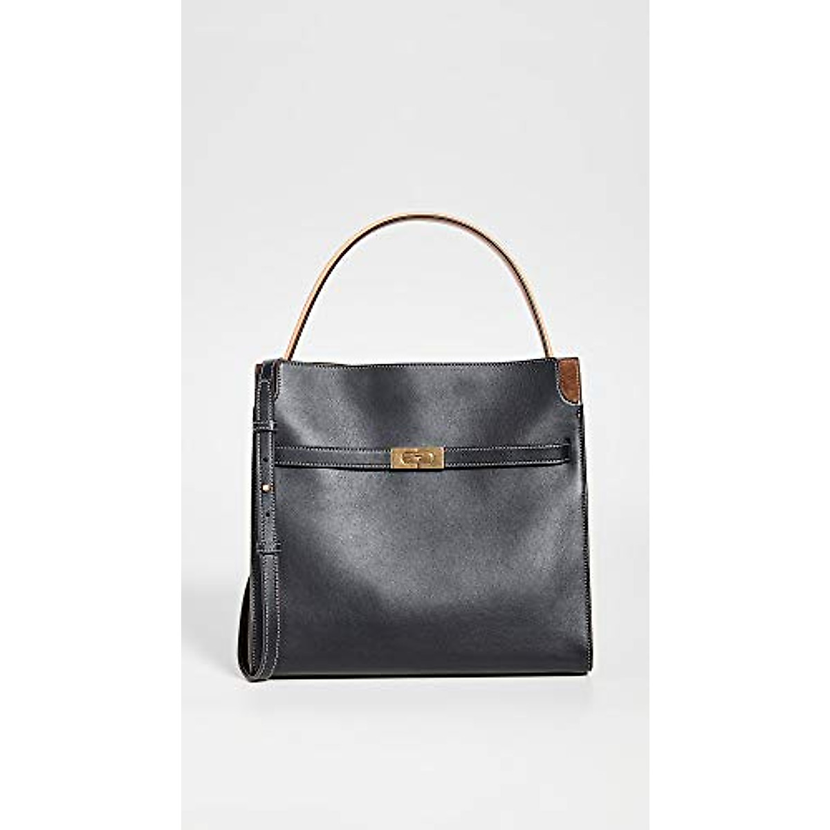 Tory Burch Women's Lee Radziwill Double Bag, Black, One Size