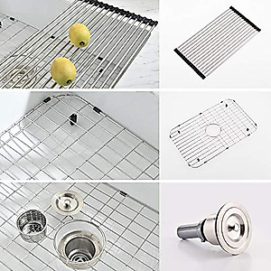 Farmhouse Sink - VOKIM 30 Inch Fireclay White Farmhouse Sink Deep Apron Front Kitchen Sink Single Bowl Handcrafted Farm Sink